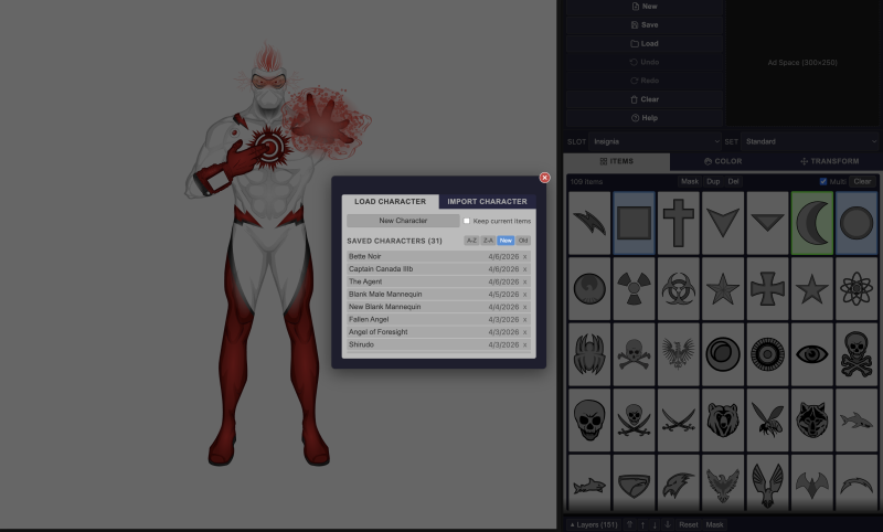 HeroMachine Character Portrait Creator | Create your own super-hero ...